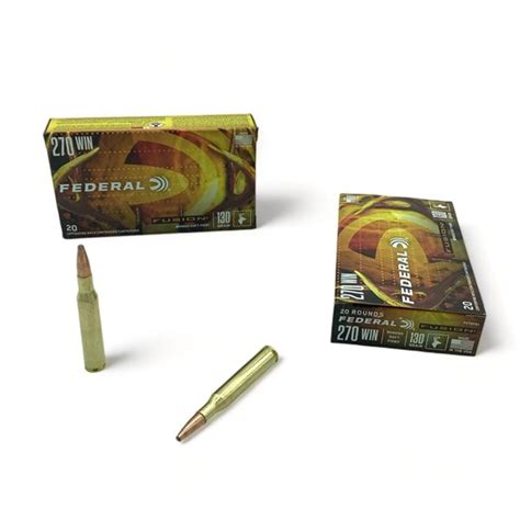 Federal Fusion 270 Win 130 Grain Bsp Ammunition 40 Rounds