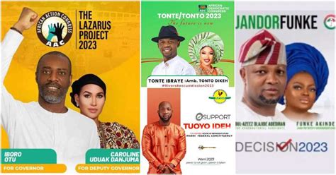 2023 Election Funke Akindele Desmond Elliot 6 Other Nigerian