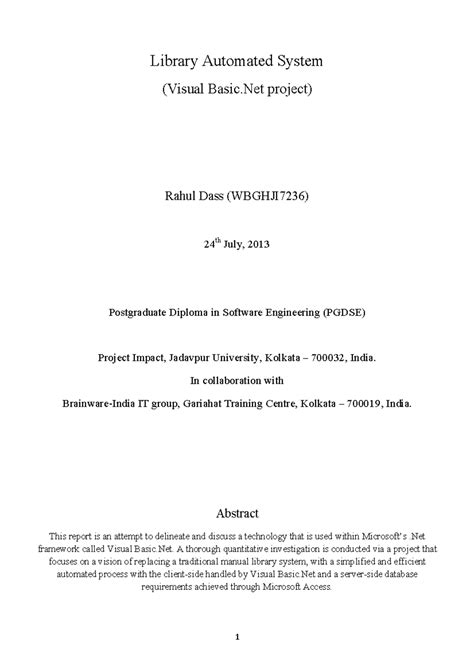 Library Automated System Visual Basic Ne Library Automated System