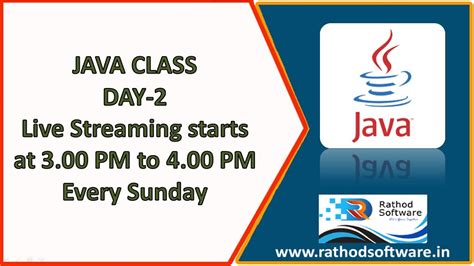 Free Java Weekly Class Mastering Java Live DAY YouTube