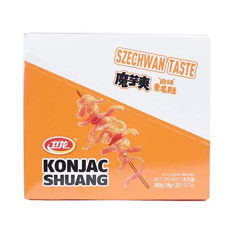 Amazon WeiLong Konjac Snack Spicy Strips Latiao La Tiao