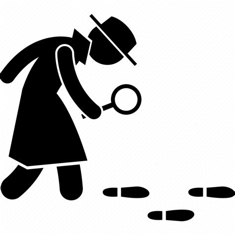 Checking Detective Footprint Searching Icon Download On Iconfinder