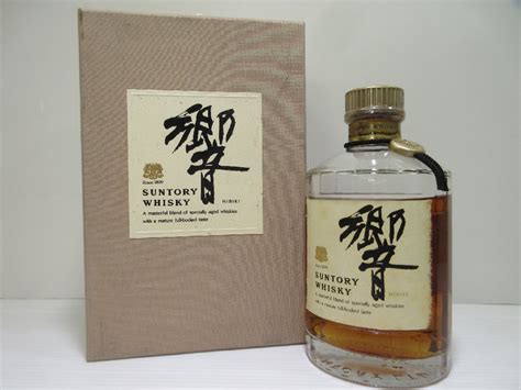 【全体的に状態が悪い】サントリー ウイスキー 響 裏ゴールドラベル 金キャップ Suntory 750ml 43 国産 未開栓 古酒 ※漏れ