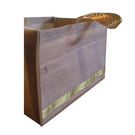 Brown Loop Handle Jute Shopping Bag Size 18x4x12 Inch At Rs 50 Piece