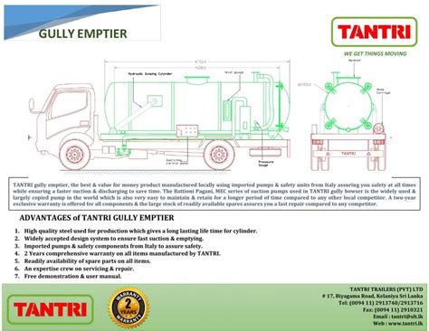 Sewage Tanker Tantri Trailer Manufacturers In Sri Lanka