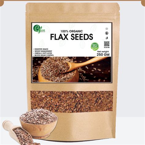 Flex Seeds Alsi Seeds Organic Pack Flexseeds Flax Seed