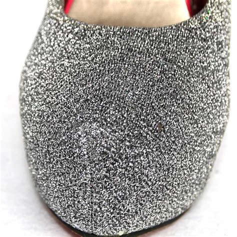 Silver Glitter Kissable Platform Pump Sws12049