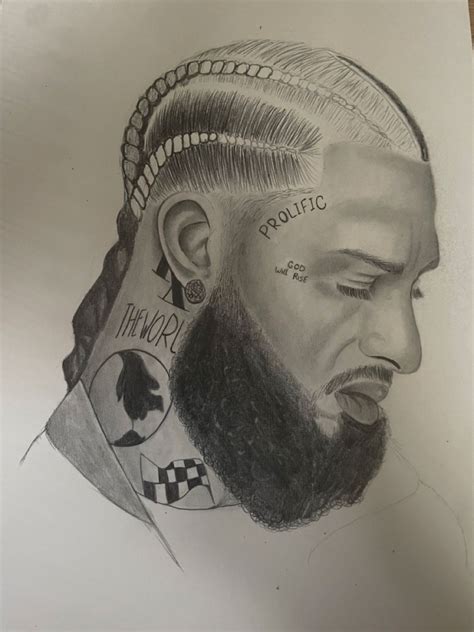 Nipsey Hussle Drawings Work In Progress Progress