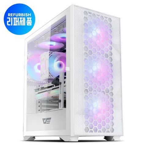 리퍼 Dlx21 Rgb Mesh 강화유리 화이트 V3업그레이드버전 다크플래쉬