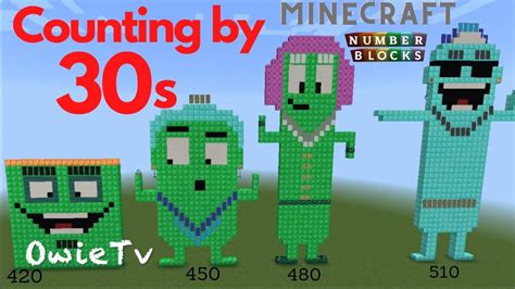 Numberblocks Minecraft COUNTING BY 30s