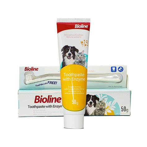 Bioline Toothpaste With Enzyme Plus Toothbrush Upmarket Pets Melbourne