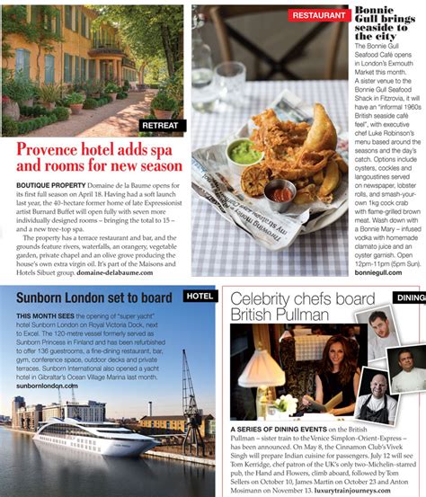 Lifestyle News April 2014 Business Traveller