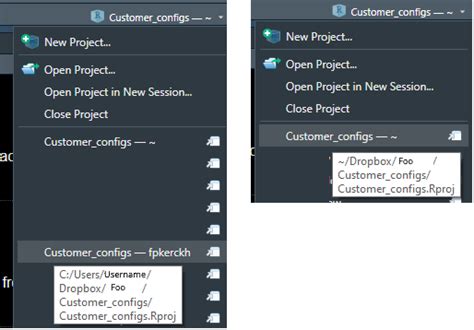 Rstudio Project Menu Has Issues With Tilde Expansion Relative Path On