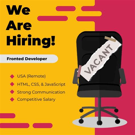 Internship And Job Fair On Linkedin Hiring Frontend Developer Jobfair Usaopening Hiring