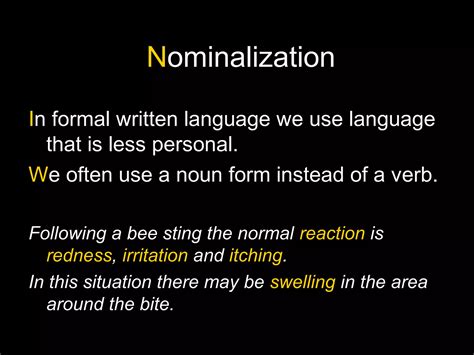 Nominalization Intro Ppt