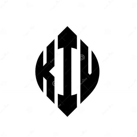 Diseño De Logotipo De Letra De Círculo Kiv Con Forma De Círculo Y