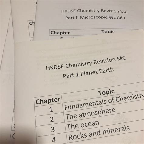 Dse Chem By Topic Mc Exercise 興趣及遊戲 書本 And 文具 教科書 Carousell