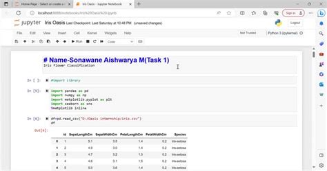 Aishwarya Sonawane On Linkedin Intern Datascience Oasisinfobyte
