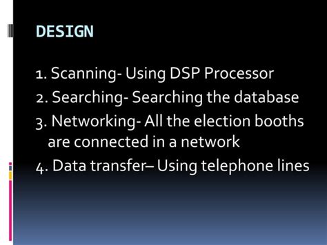 Biometric Voting System Pptx Operating Systems Computer Software