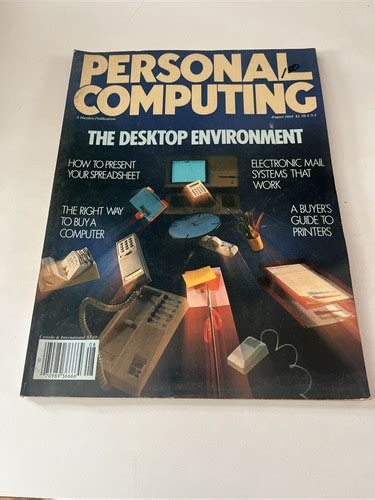 Vintage Personal Computing Magazine August 1984 Desktop Environment Ebay