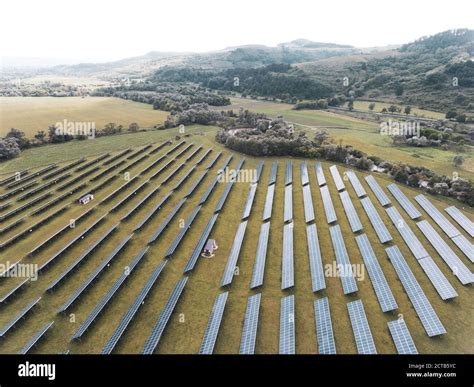 Transylvanian Landscape By Drone Stock Photo Alamy