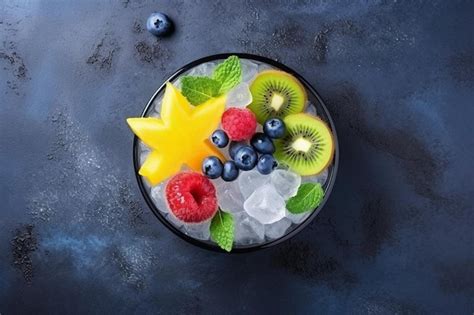 Premium Photo A Top View Fresh Fruit Cocktail With Fresh Fruit Slices