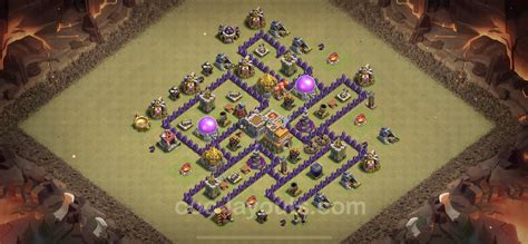 Best Anti 3 Stars War Base Th7 With Link Anti Everything Town Hall Level 7 Cwl Base Copy 10