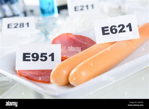 E951 Aspartame Asm E621 Monosodium Glutamate Msg Additives To Food
