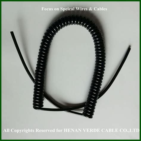 Multi Strand Conductor Pur Coiled Cable Spiral Wire Cable Coiled