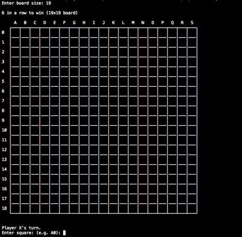 Arbitrarily Sized Tic Tac Toe Nick Knowlson