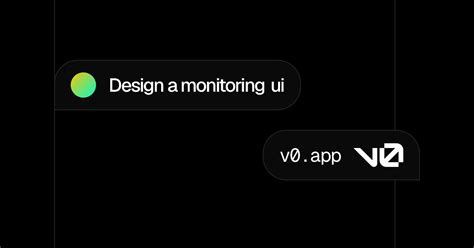 Design A Monitoring Ui V0 By Vercel