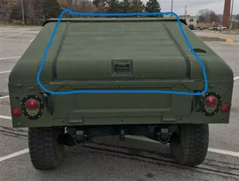 Slantback Rear Cargo Door Hatch Seal Hmmwv Humvee 12339595 Nsn 5330 01