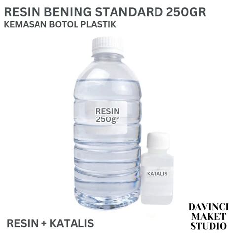 Jual Resin Bening 250 Ml Standard Bahan Pembuatan Air Sungai Danau