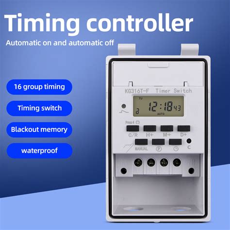 Jual 30a Digital Timer Switch Relay 168 Hours Weekly 7 Days Programmable Timer Control Ac 220v