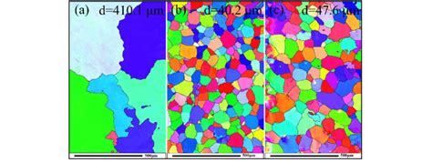Ebsd Grain Reconstruction Mapping Of A Al Grains A Am B Am 05tic Download Scientific