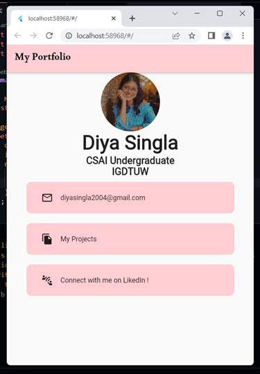Github Diyasingla Portfolio App This Is My Mobile App Created Using Flutter