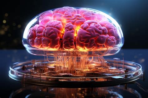 Premium Ai Image Dynamic Cognitive Visualization Dark Background