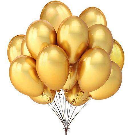 BALONY METALICZNE ZŁOTE ŚLUB URODZINY DUŻE 50SZT 13220093619
