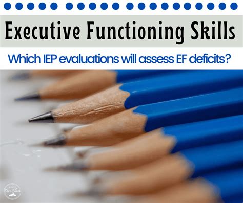 Executive Functioning Skills Iep Goals Objectives Accommodations