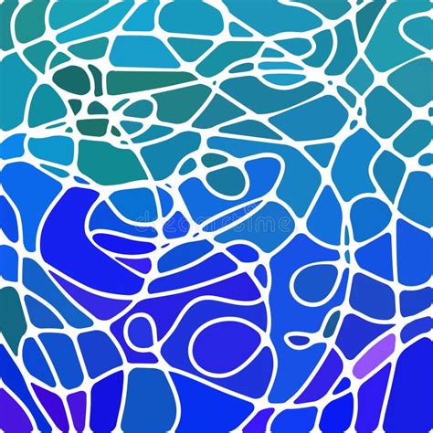 Abstract Stained Glass Mosaic Background Stock Illustration