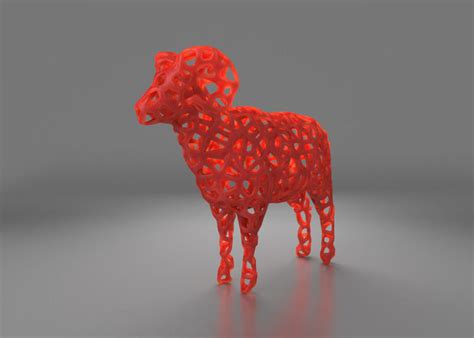 Sheep Wireframe 3d Print Model 3d Model 3d Printable
