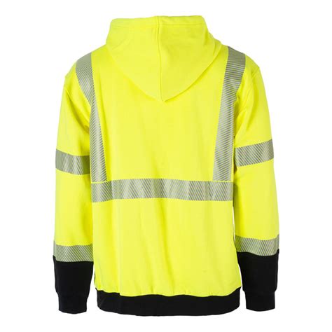 Flamesafe Workwear Fr Fleece Hoodie Zip Hi Vis Cat 2 — Safety Vests And