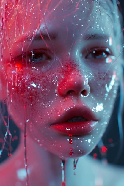 Premium Photo Android Woman 3d Render Cyberpunk Anime