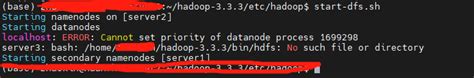 linux hadoop start dfs having issues no file stack overflow