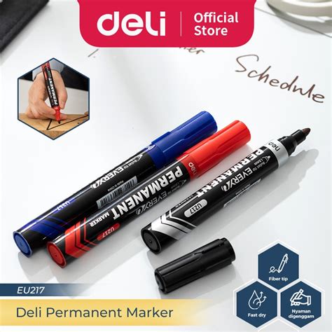 Jual Deli Permanent Marker Spidol Permanen Tinta Tidak Bisa Dihapus