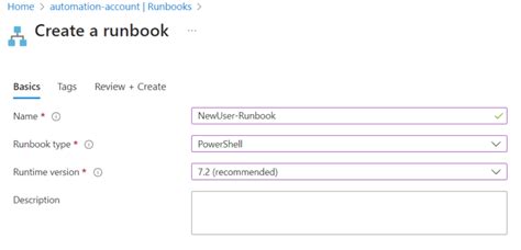 Automate Creating New Users With Azure Automation Runbooks Microsoft Forms And Logic Apps Rios