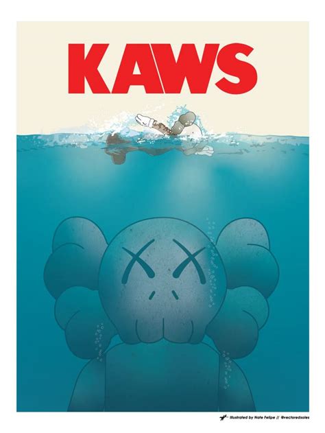 Kaws Jaws Inspired Poster Hintergrundbilder Poster