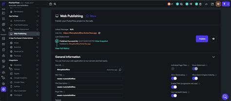sincronizando dados flutterflow bugs no web publishing