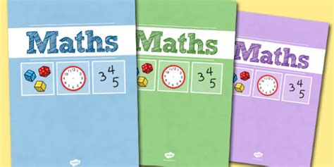 A4 Maths Divider Covers Maths Maths Divider Covers Divider Covers Maths
