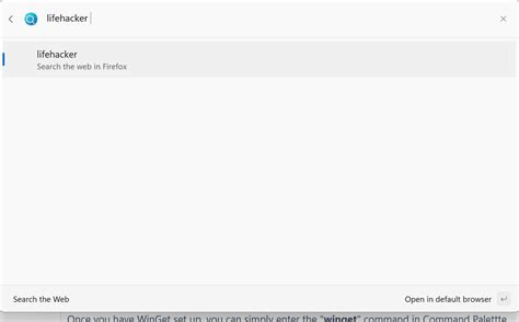 Screw The Windows Search Bar And Use Command Palette Instead Lifehacker